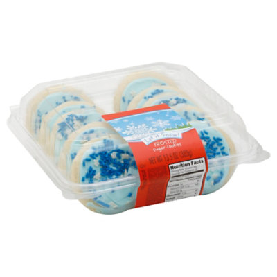Cookie Let It Snow Blue Frosted - Each - safeway