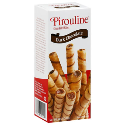Pirouline Wafers Creme De Pirouline Artisan Rolled Dark Chocolate 3.25 Oz vons