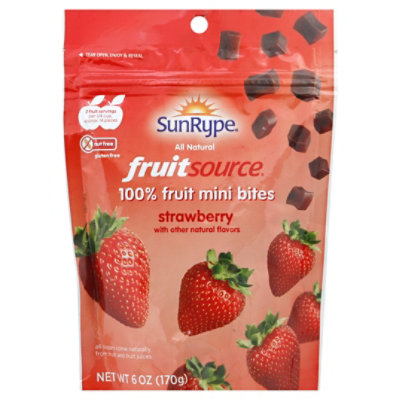 Sun-Rype Fruitsource Strawberry Mini Bites - 6 Oz - albertsons