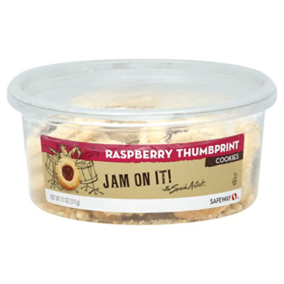 Snack Artist Cookies Raspberry Thumbprint - Each - safeway