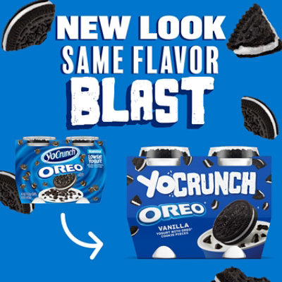 YoCrunch Low Fat Vanilla with Oreo Yogurt - 4-4 Oz - safeway