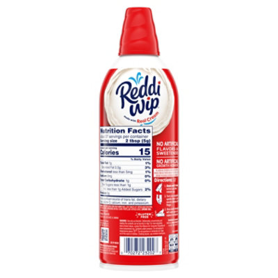 Reddi Wip Original Whipped Topping Made With Real Cream Spray Can - 6.5 ...