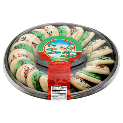 Bakery Cookies Tray Sugar Green Frosted Holiday - Each - safeway