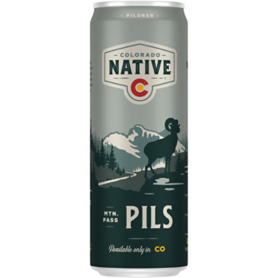 Colorado Native Mtn Pass Pils American Style Pilsner Craft Beer 5.0% ...