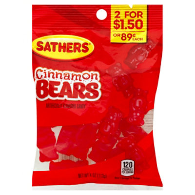Sathers Cinnamon Bears Cand - Online Groceries | Albertsons