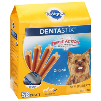 PEDIGREE DentaStix Dog Treats Original Small Box 58 Count - 13.97 Oz ...
