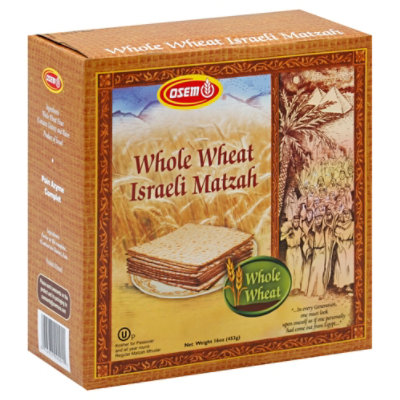Osem Israeli Matzah Whole Wheat - 1 Lb - safeway