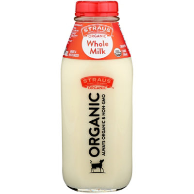 Straus Organic Whole Milk - Quart - safeway