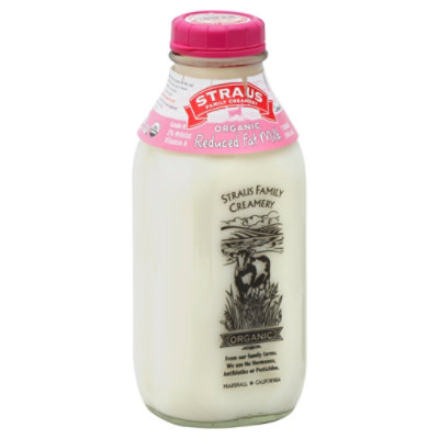 Straus Organic Milk Reduced Fat 2% - Quart - Safeway