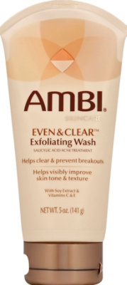 Ambi Even & Clear Exfoliating Wash - 5 Oz - Albertsons