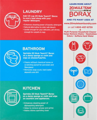 20 Mule Team Detergent Booster Borax Box - 65 Oz - safeway