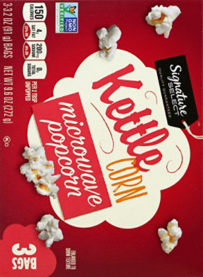 Signature SELECT Microwave Popcorn Ketlle Corn - 3-3.2 Oz - safeway