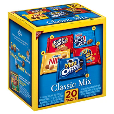 NABISCO Cookies and Crackers Variety Pack Classic Mix - 20 Count - carrsqc