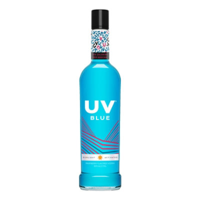 Uv Blue Raspberry Flavored Vodka - 750 Ml - vons