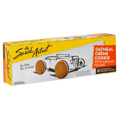 The Snack Artist Cookie Oatmeal Creme - 9.25 Oz - Safeway