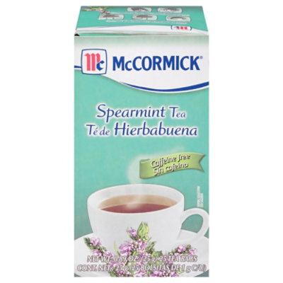 McCormick Tea Spearmint Tea Caffeine Free - 25 Count - Albertsons