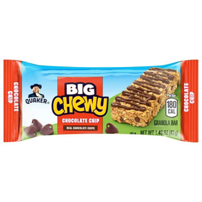 Quaker Big Chewy Granola Bar Chocolate Chip - 1.48 Oz - safeway