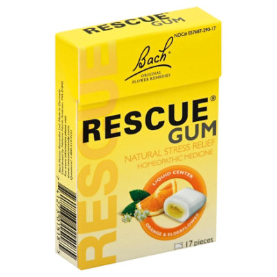 Bach Original Flower Remedies Rescue Gum Liquid Center Orange ...