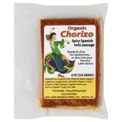 Tofu Chorizo Spicy Spanish Sausage Organic - 8 Oz - safeway