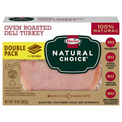 Hormel Natural Choice Sliced Oven Roasted Deli Turkey Lunch Meat