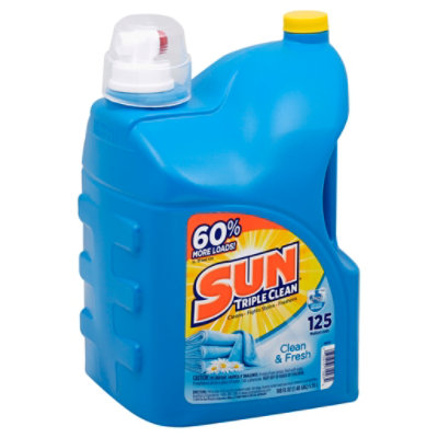 Sun Detergent Triple Clean HE Clean & Fresh Jug - 188 Fl. Oz. - Albertsons