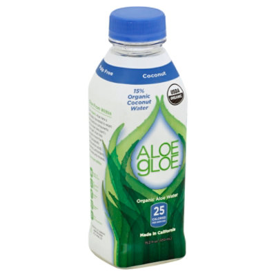 ALOE gLOE Water Aloe Organic Cocunut - 15.2 Fl. Oz. - safeway