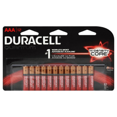 Duracell Quantum Battery Alkaline AAA - 12 Count - safeway