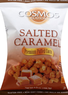 Cosmos Creations Puffed Corn Premium Salted Caramel - 6.5 Oz - safeway