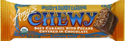 Amys Andys Dandy Candy Bars Organic Chewy Soft Caramel with Pecans - 1. ...