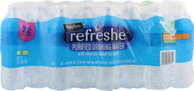 Signature SELECT Refreshe Purified Drinking Water - 32-16.9 Fl. Oz ...