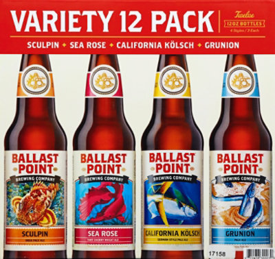 Ballast Point Variety Pack Botle - 12 Fl. Oz. - Albertsons