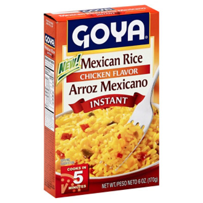 Goya Rice Mexican Instant Chicken Flavor Box - 6 Oz - Safeway