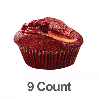 Bakery Muffins Red Velvet 9 Count - Each - albertsons