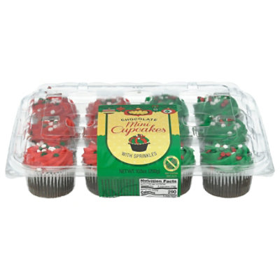 Cupcake Mini Chocolate Fall 12 Count - Each - Albertsons