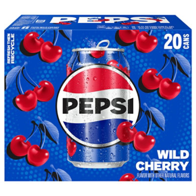 Pepsi Soda Wild Cherry - 20-12 Fl. Oz. - Pavilions