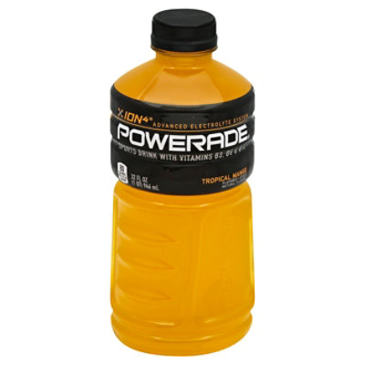 POWERADE Sports Drink Electrolyte Enhanced Tropical Mango - 32 Fl. Oz ...