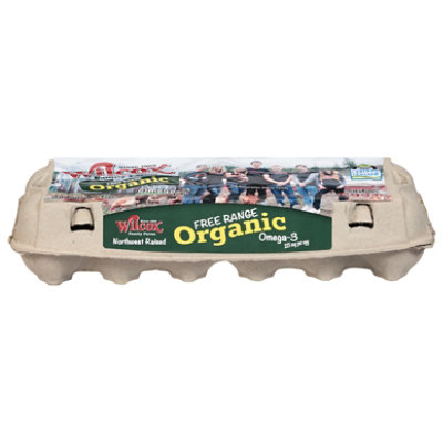 Wilcox Family Farms Organic Eggs Large Omega - 12 Count - Albertsons