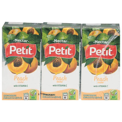 Petit Nectar With Vitamin C Peach Pack - 3-6.8 Fl. Oz. - Pavilions
