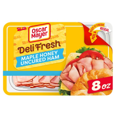 Oscar Mayer Deli Fresh Maple Honey Uncured Ham Sliced Lunch Meat - 8 Oz ...