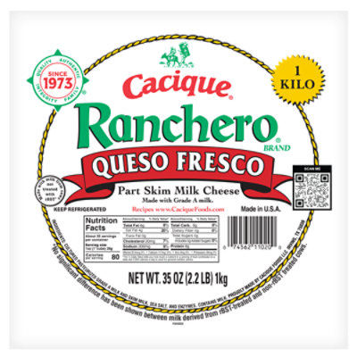 Cacique Queso Fresco Ranchero Cheese - 35.3 Oz - Vons