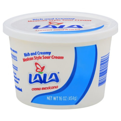 Lala Crema Mexicana Mexican Style Sour Cream - 16 Oz - ACME Markets
