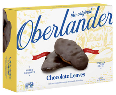 Oberlander Chocolate Leaf Cookies - 12 Oz - jewelosco