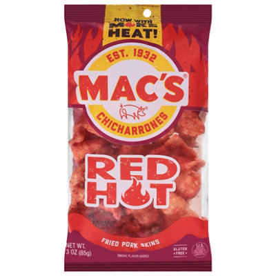 Macs Pork Skins Red Hot - 2.5 Oz - Pavilions