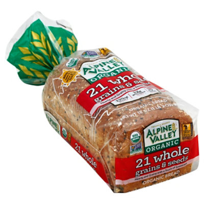 Alpine Valley Bread Whole Grain 21 - 18 Oz - safeway