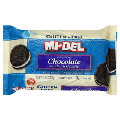 Mi-Del Gluten Free Chocolate Sandwich Cookies - 8 Oz - safeway