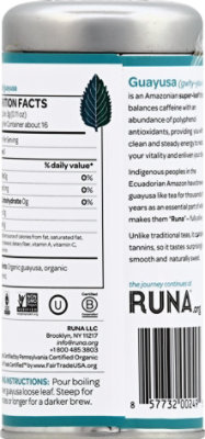 Runa Organic Guayusa Tea Loose Leaf Clean Energy Mint - 1.8 Oz - Safeway