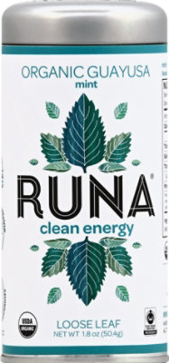 Runa Organic Guayusa Tea Loose Leaf Clean Energy Mint - 1.8 Oz - Safeway
