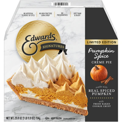 EDWARDS Pie Creme Pumpkin Box Frozen - 25.9 Oz - albertsons