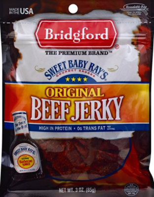 Bridgford Sweet Baby Rays Beef Jerky Original - 3 Oz - Safeway