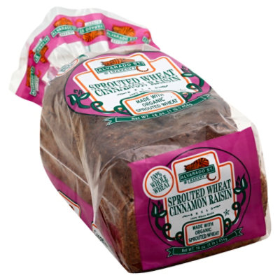 Alvarado Street Bakery Bread Sprouted Wheat Cinnamon Raisin - 16 Oz ...